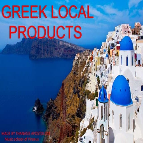 local Greek food products | PPTX