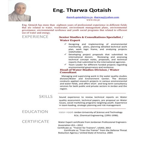 Tharwa cv 1 page | PDF