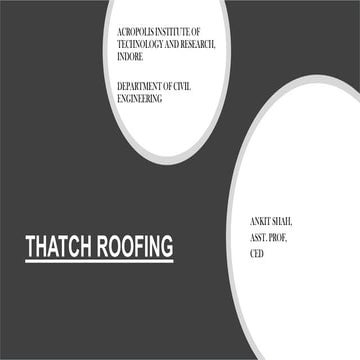 Thatch roofing | PDF