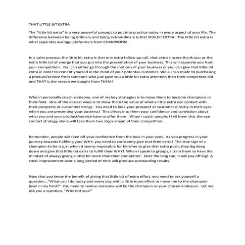 THAT LITTLE BIT EXTRA | PDF