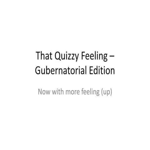 That Quizzy Feeling – Gubernatorial Edition | PPTX