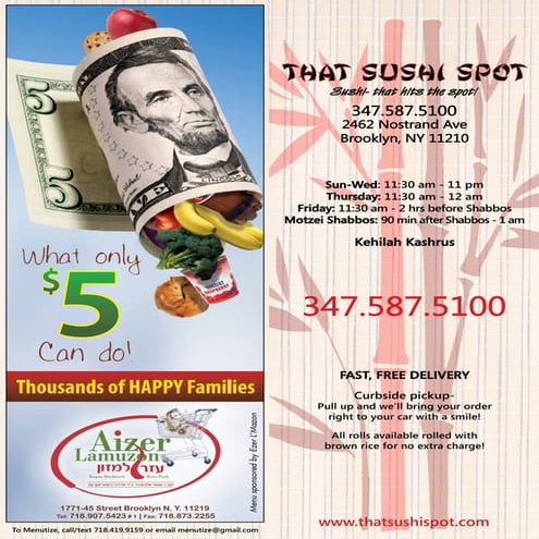 That Sushi Spot Menu | PDF