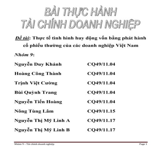 Thực hành tcdn | PDF