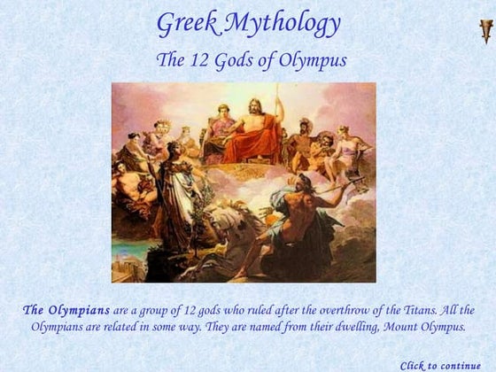 12 Gods and Goddesses of olympus | PPT | Hinduism | Religion & Spirituality