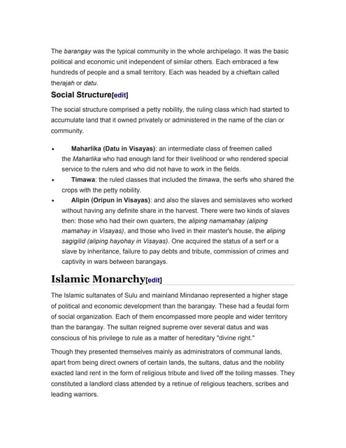 Pre colonial-period | PPTX