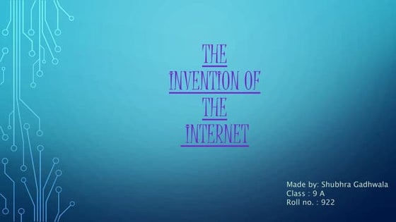 History of the internet | PPT