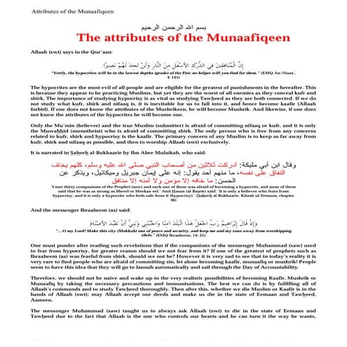 The attributes of a hypocrite | PDF