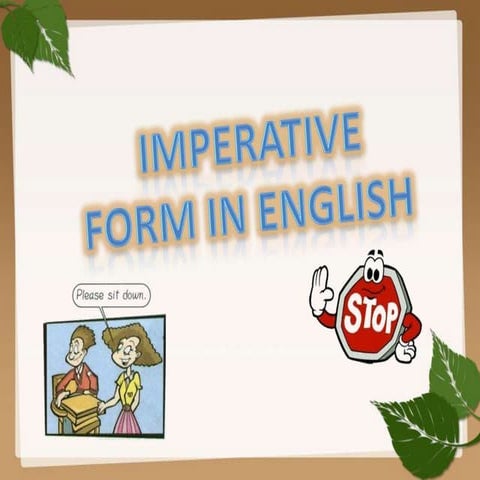 The imperative | PPTX