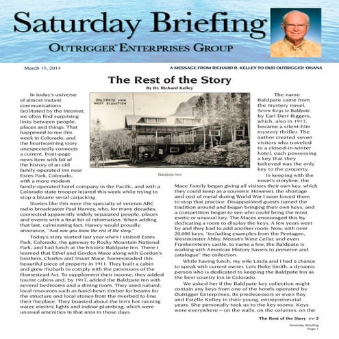 The Rest of the Story | PDF