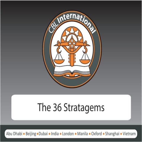 The 36-stratagems | PDF