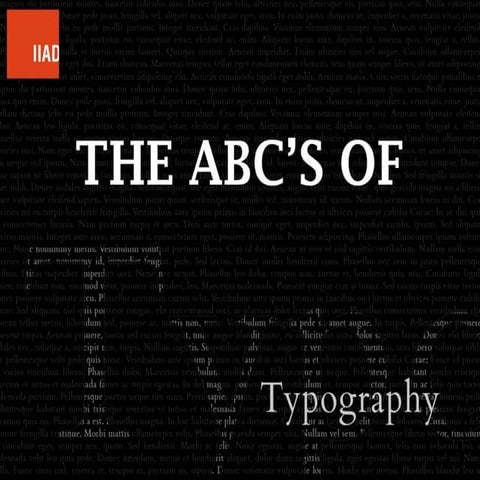 The ABC'S of Typography | PPT