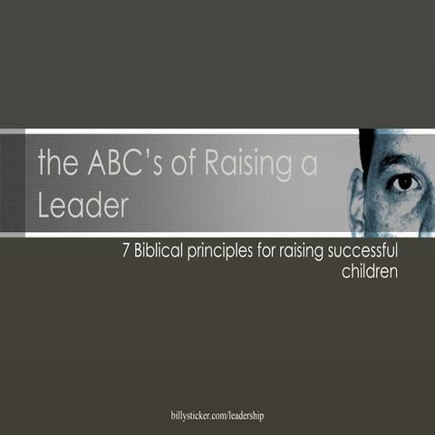 The ABC’s of Raising a Leader | PPT