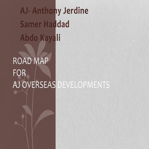 Anthony Jerdine - Samer Haddad Abdo Kayali (Road Map 2021 For AJ ...