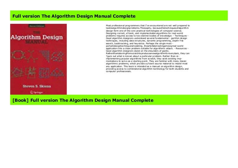 Full version The Algorithm Design Manual Complete