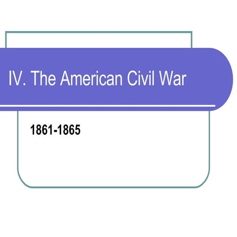 American Civil War Timeline For Kids