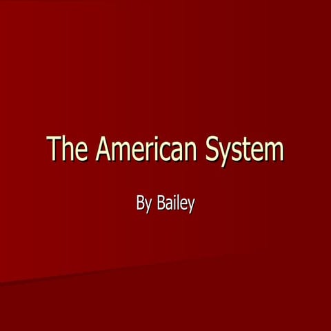 The American System | PPT | Political Issues & policy | Politics