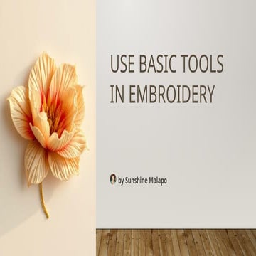 EPP- Basic Stitches | PPTX