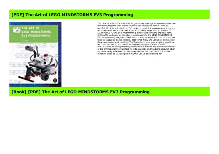 The Art Of Lego Mindstorms EV3 Programming Robots Facebook