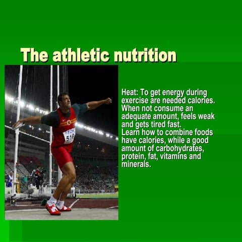 The Athletic Nutrition | PPT