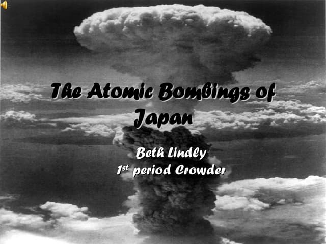 Hiroshima and nagasaki | PPT