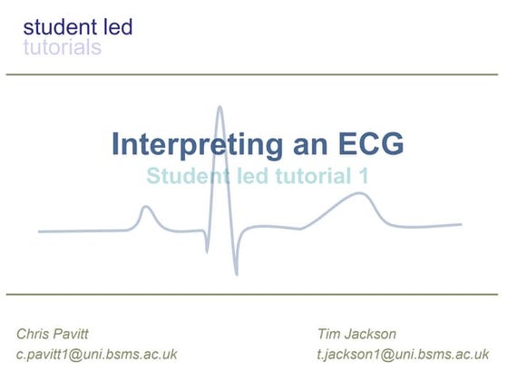 ECG (Electrocardiogram) | PPT
