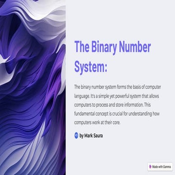 The Number System( Introduction to Binary System) | PPT
