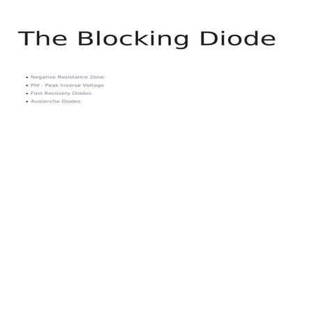 The Blocking Diode Pdf