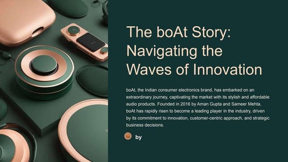 A case study on boAt brand presentation by Preeti singh | PPT