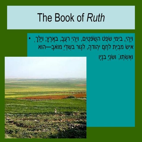 The Book Of Ruth | PPT