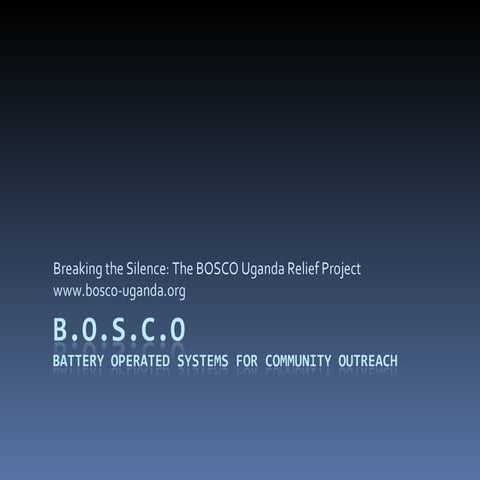 BOSCO Organisation profile | DOCX
