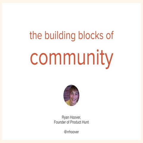 The Building Blocks of Community | PDF