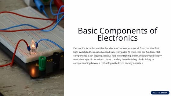 Introduction to Basic Electronics | PPTX