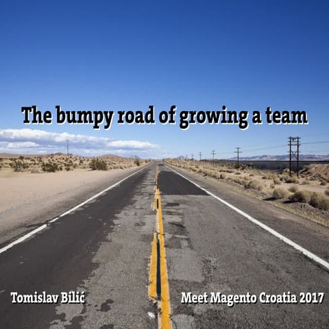 The bumpy road of growing a team | PDF