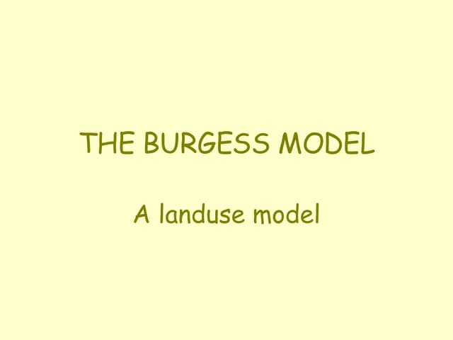 Land Use models | PPT
