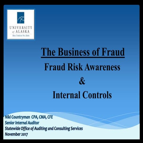 Fraud, Internal Control and Cash - Accounting Principles | PPTX
