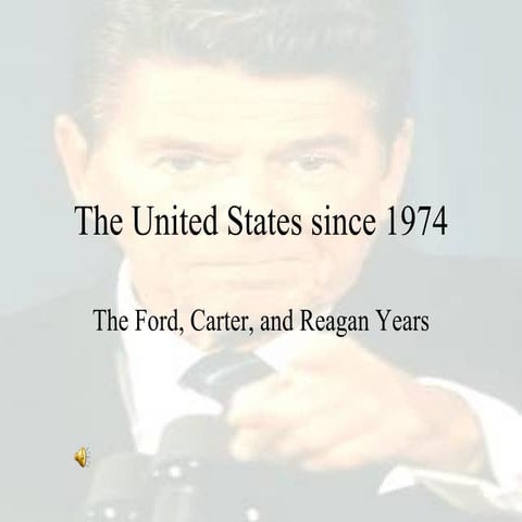 The Carter And Reagan Years | PPT