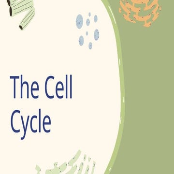 The-Cell-Cycle in general biology one in senior high | PPTX