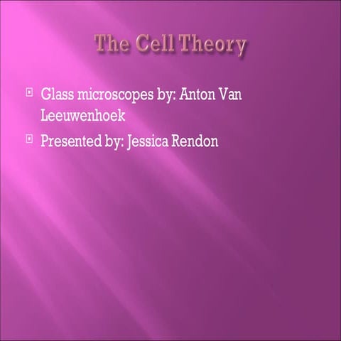 The Cell Theory | PPT