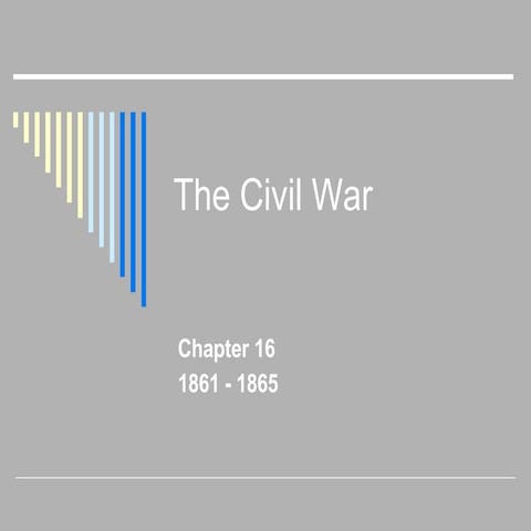 The Civil War Chapter 16 | PPT