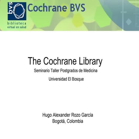 The Cochrane Library | PPT