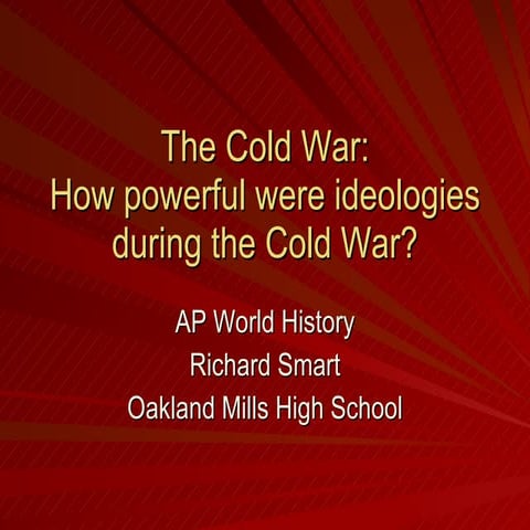 The Cold War OCS | PPTX