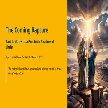 The Coming Rapture - Prophetic Timelines | PPTX