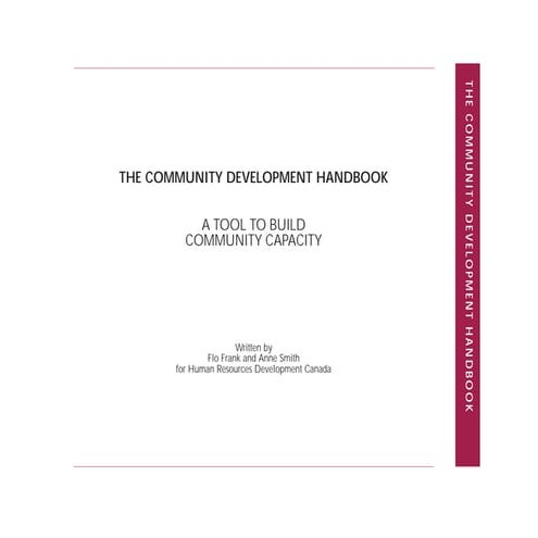 The community Development Handbook | PDF