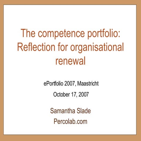 Competency Portfolio | PPT