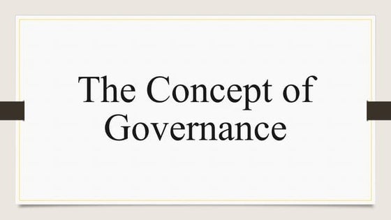 Governance | PPT