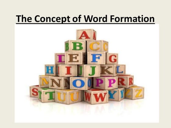 English 9 - Word Formation | PPTX