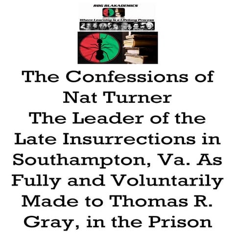 The Confessions of Nat Turner | PDF
