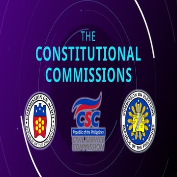 ARTICLE 9. CONSTITUTIONAL COMMISSIONS | PPTX