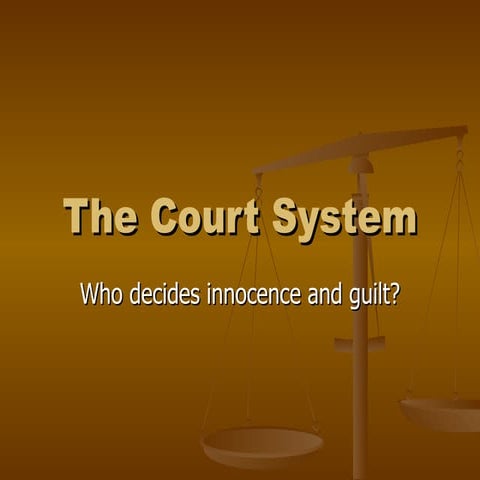 The Court System | PPT