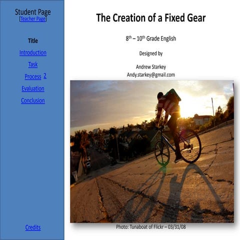 The Creation Of A Fixed Gear | PDF